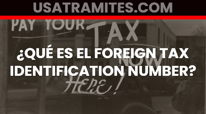 ¿Qué es el Foreign Tax Identification Number? ᐈ GUÍA COMPLETA【2025